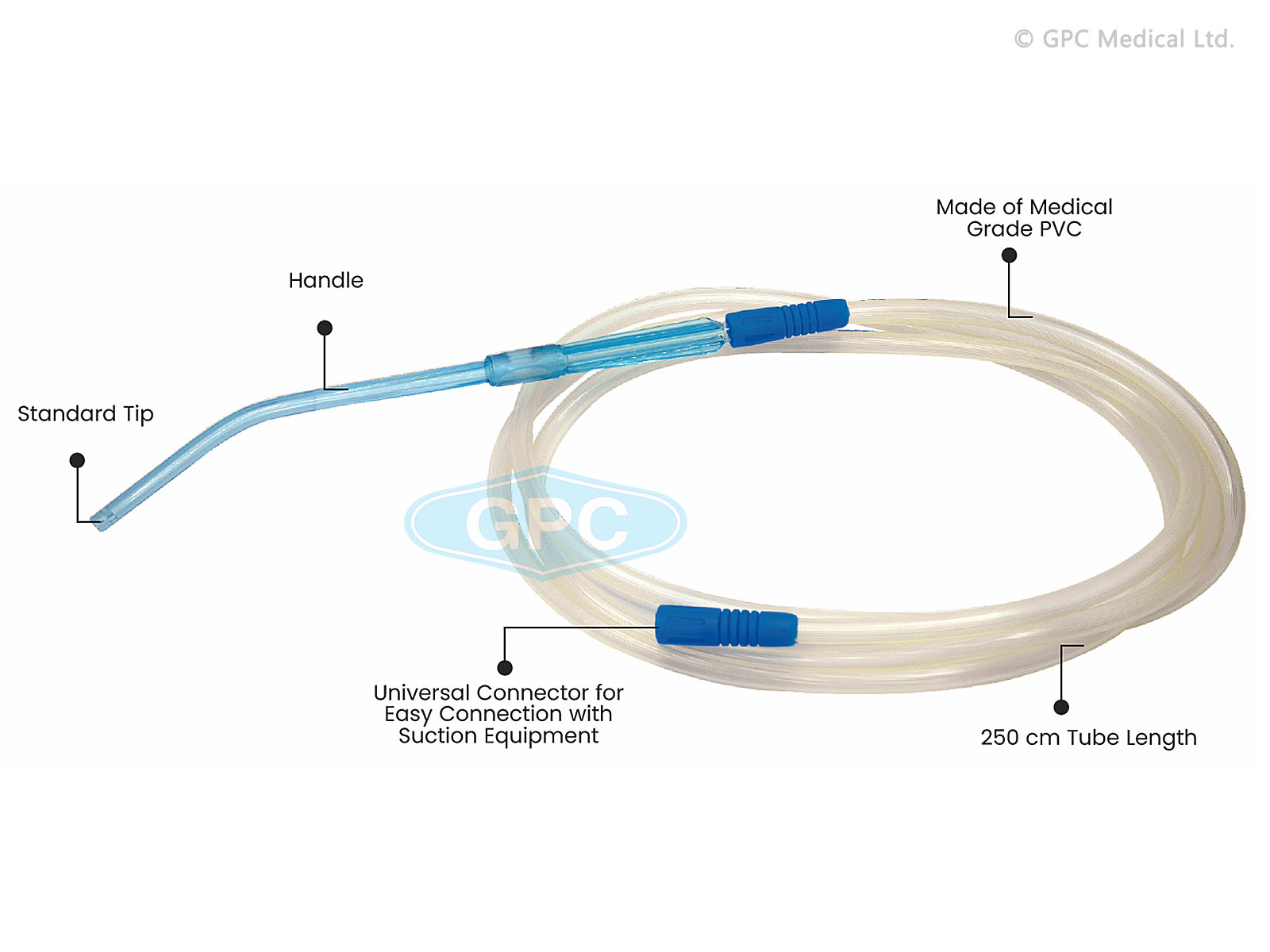 Suction Connecting Tube With Yankauer Handle Henso Medical 43 Off